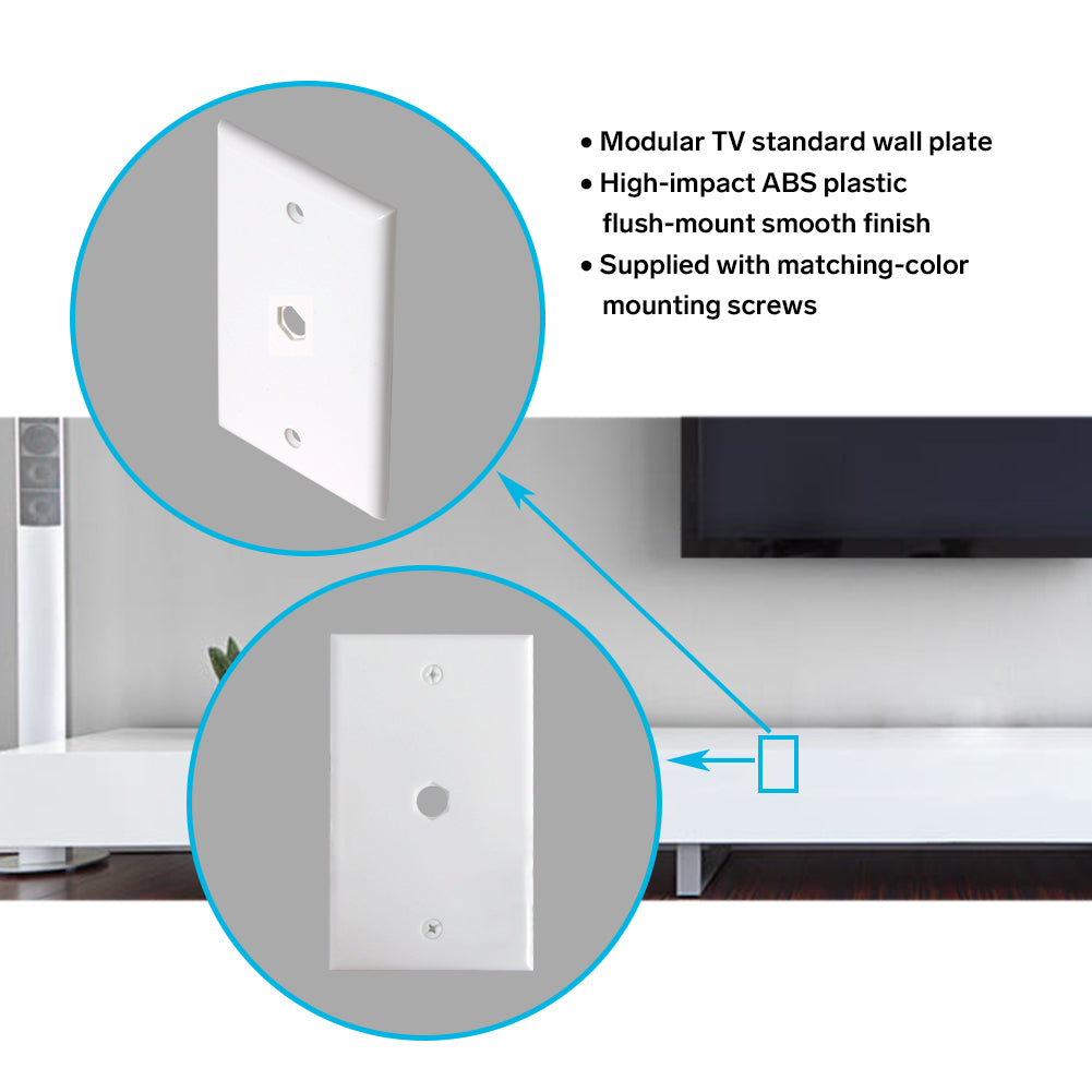 Upgrade your home entertainment setup with Steren's Modular 1-Hole TV ...