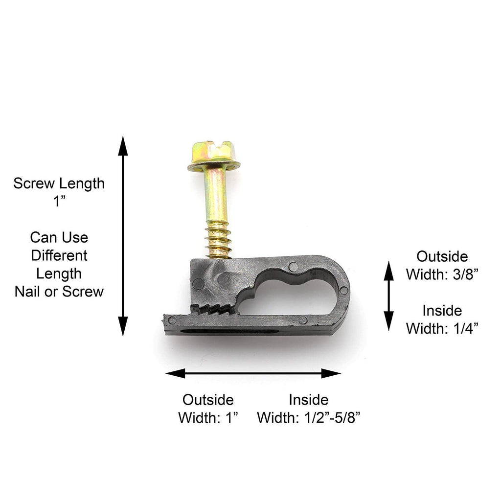 STEREN Coaxial Cable Clips - Cable Holder - Wire Clips - Siding Clips ...