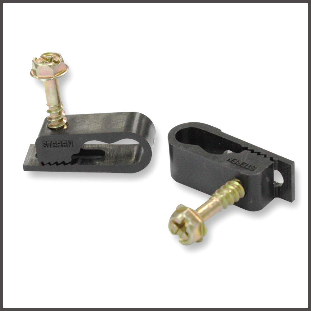 STEREN Coaxial Cable Clips - Cable Holder - Wire Clips - Siding Clips ...