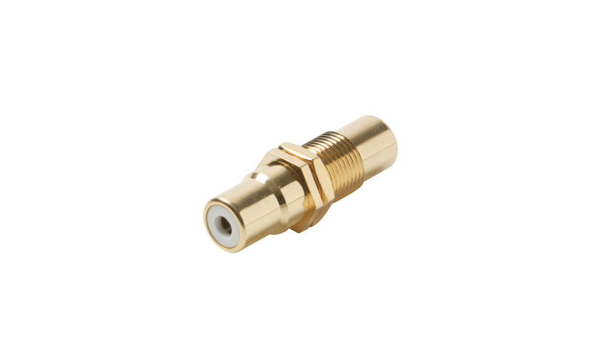 Upgrade your audio connections with Steren's Elite RCA Jack to Jack Panel Mount Adapter - Gold ...