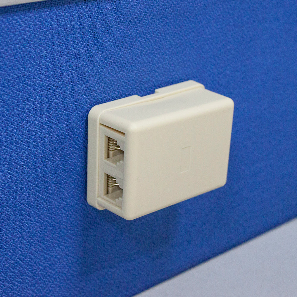 Steren High-Impact ABS Plastic 2-Line 4C Modular Telephone Surface Jack ...