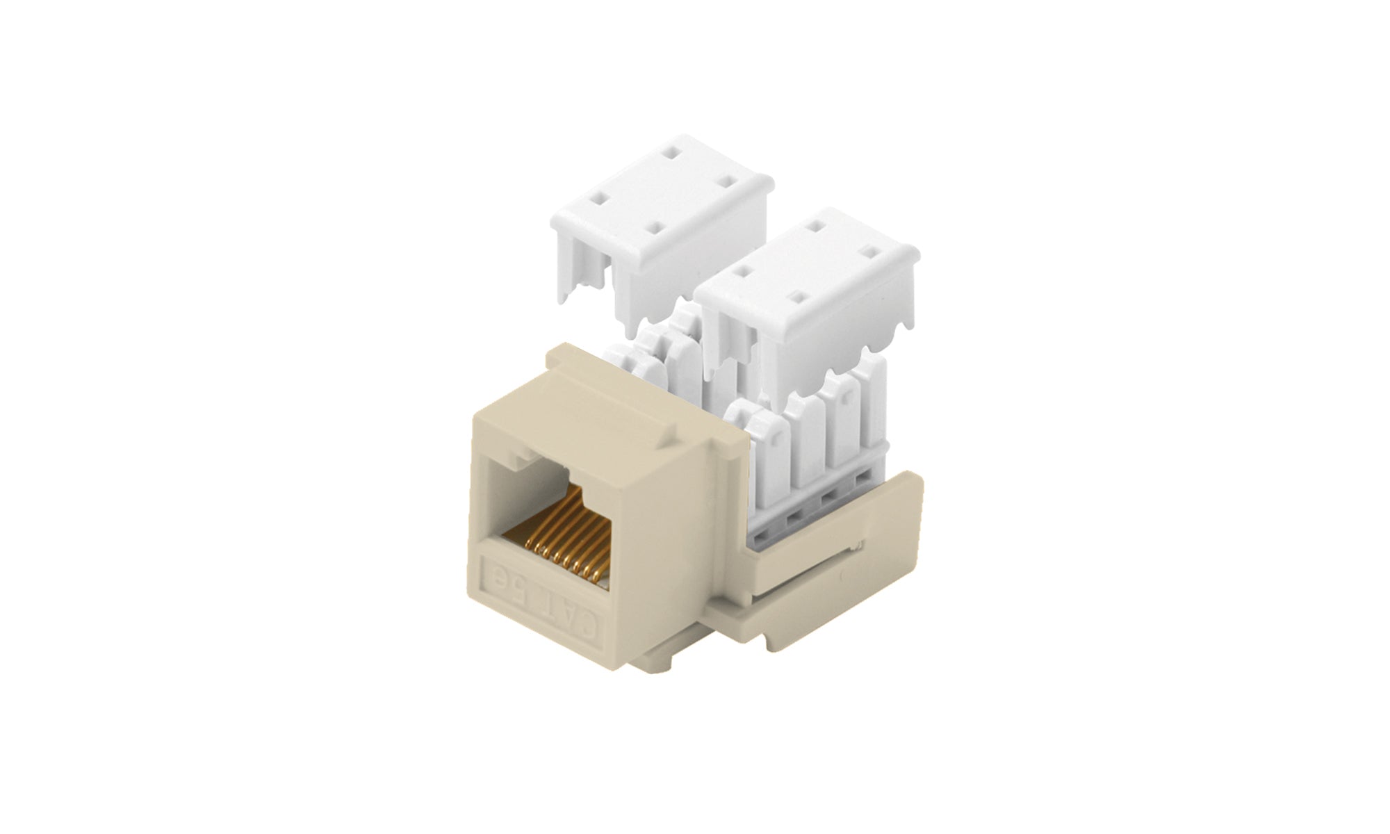 Optimize your network with Steren Cat5e Keystone Jack 90 Degree RJ45 Ivory - 22-26 AWG Contacts ...