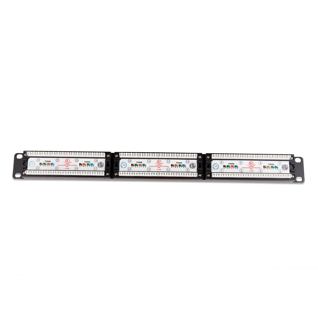 Steren 24-Port Cat6 Loaded Patch Panel | Enhanced Performance and ...