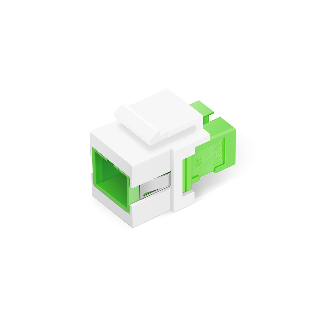 Introducing the Keystone Fiber Optic SM, SC/APC Adapter in White ...