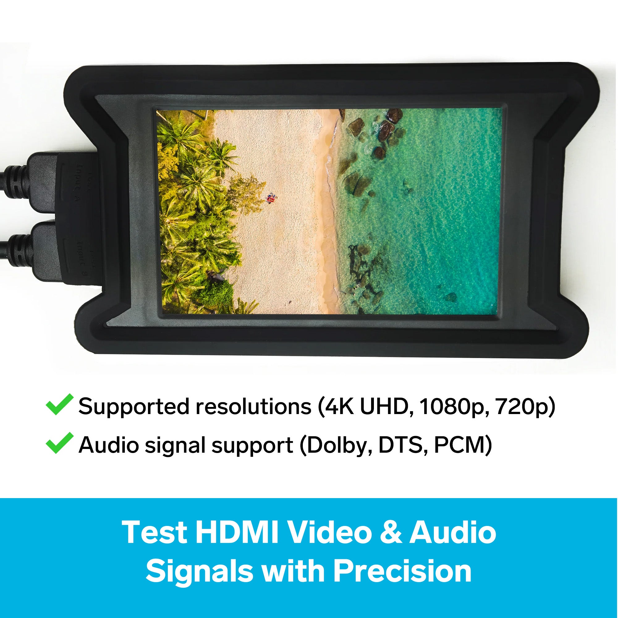 STEREN Handheld, Portable, HDMI Tester with HD LCD Display and Audio ...