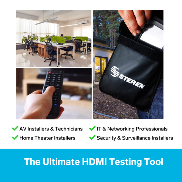 STEREN Handheld, Portable, HDMI Tester with HD LCD Display and Audio ...