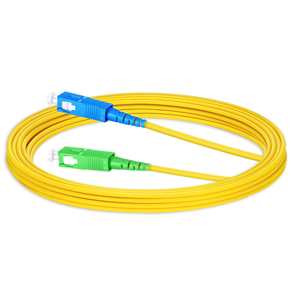 Jumper SM G657A1, Simplex, SC/APC, SC/UPC, 1.2mm, 1Meter, OFNR, Yellow ...