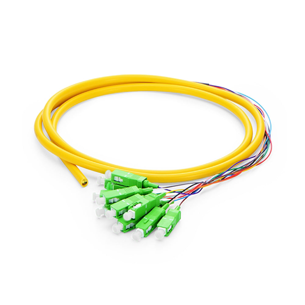 Pigtail SM G657A1, Simplex, SC/APC, 0.9mm, 1Meter, LSZH, Yellow – Steren