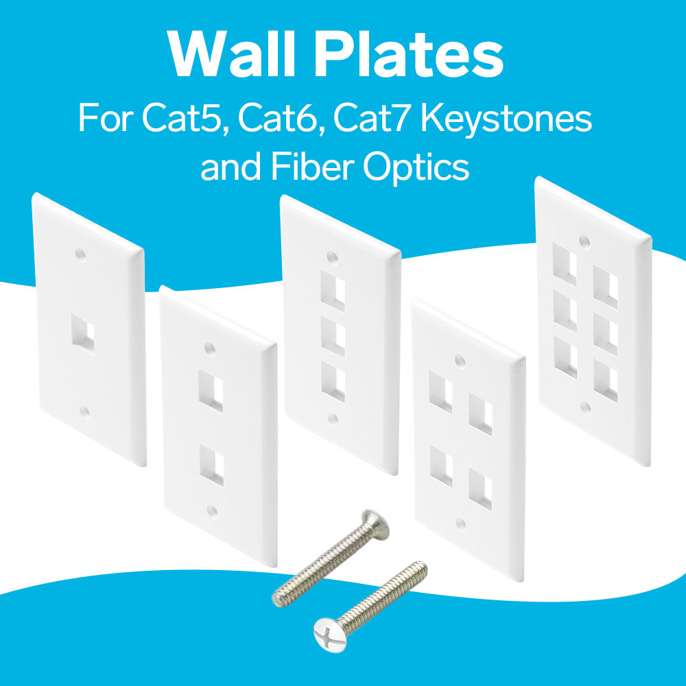 Upgrade your old style wall plates with Steren's Premium Keystone 2 ...