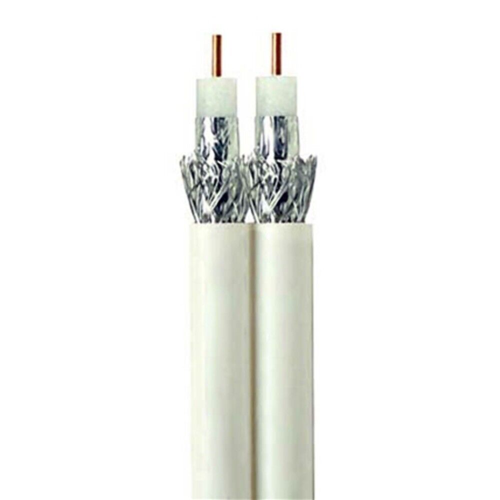 The Steren 500ft Dual RG6/U CCS UL Cable offers exceptional performance ...