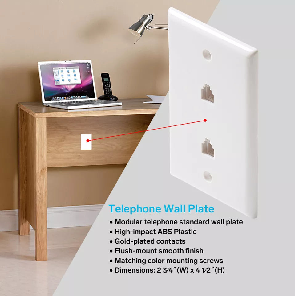 Enhance your telephone setup with Steren's High-Impact Dual Telephone ...