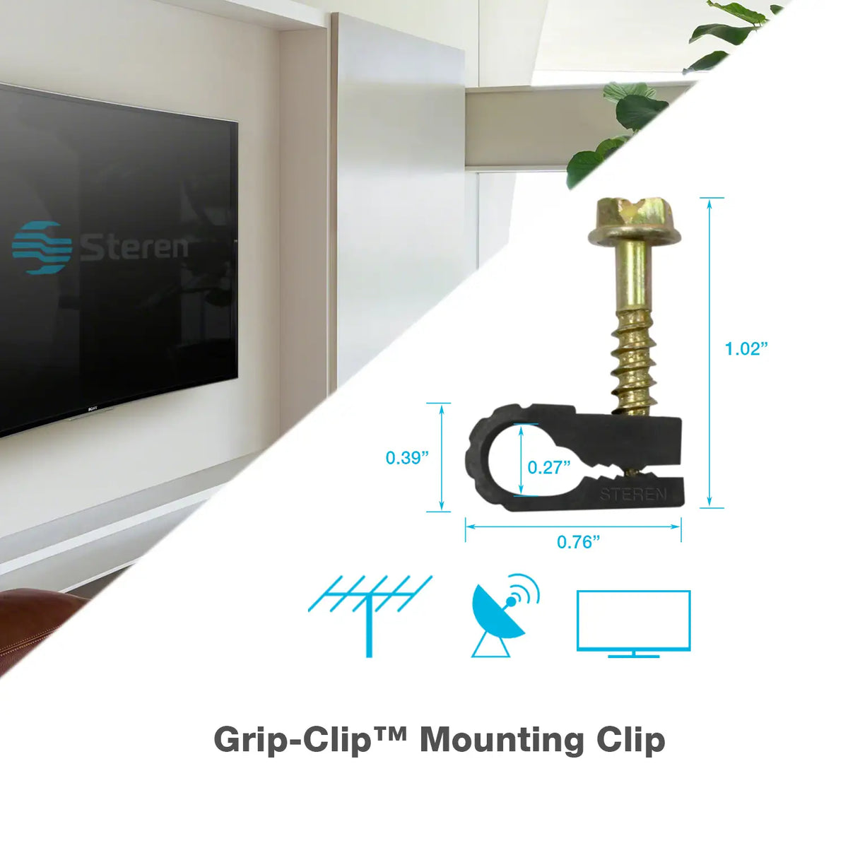 Coaxial Cable Clips - Cable Holder - Wire Clips - Siding Clips For ...