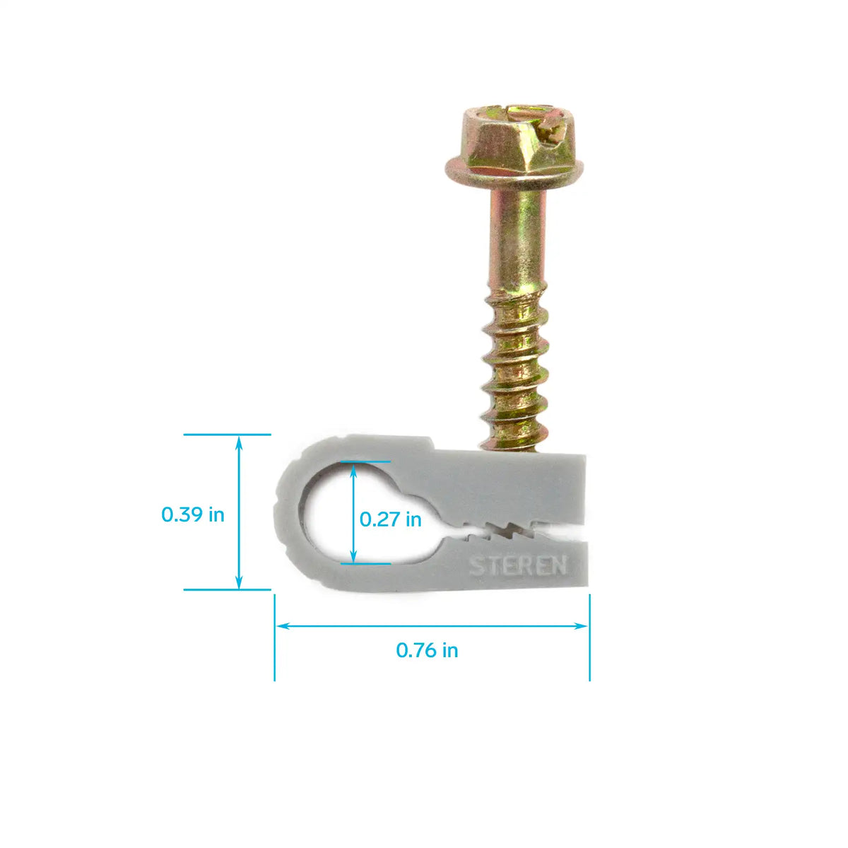 STEREN Coaxial Cable Clips - Cable Holder - Wire Clips - Siding Clips ...